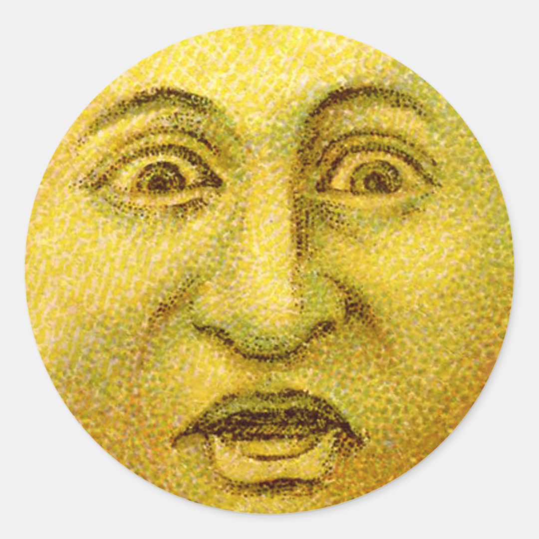 Fearful Moon Halloween Stickers | Zazzle