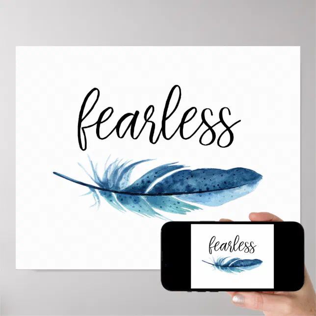 Fearless Poster | Zazzle