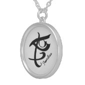 Fearless rune silver plated necklace | Zazzle