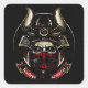 Fearless Samurai Square Sticker | Zazzle