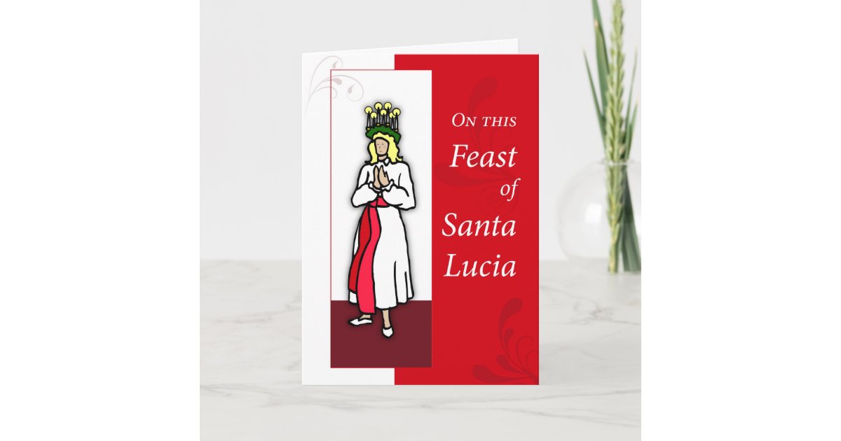 Feast of Santa Lucia Holiday Card | Zazzle