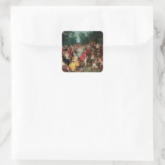 Feast of the Gods Square Sticker | Zazzle