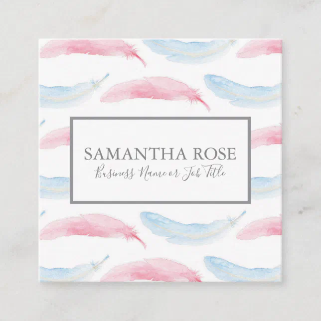Feather Business Card | Zazzle