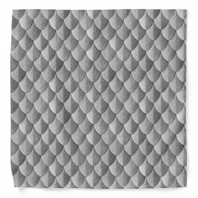 Feather Dragon Scale Armor Silver Bandana | Zazzle