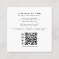 Feather Ink Pen Elegant Notary Public Square Business Card | Zazzle