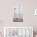 February Robin Nature Poster with Poem | Zazzle