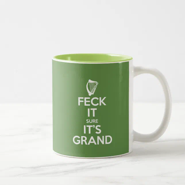 Feck It - Harp Two-Tone Coffee Mug | Zazzle