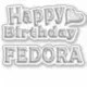 Fedora Happy Birthday silver Sticker | Zazzle