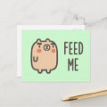 Feed Me Postcard | Zazzle