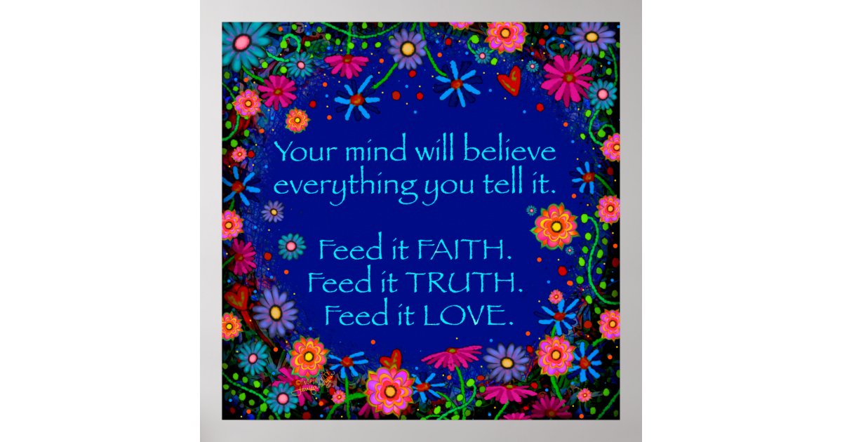 Feed Your Mind School Inspirivity Poster | Zazzle