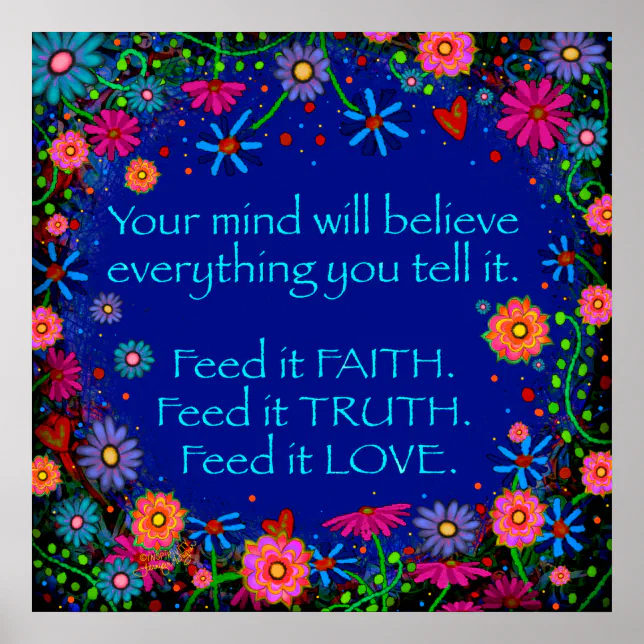 Feed Your Mind School Inspirivity Poster | Zazzle