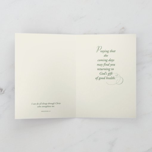 Feel Better, Red Hibiscus Flower, Religious Holiday Card | Zazzle