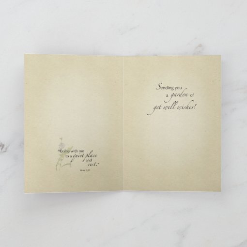 Feel Better Wildflowers, Religious Tone Card | Zazzle