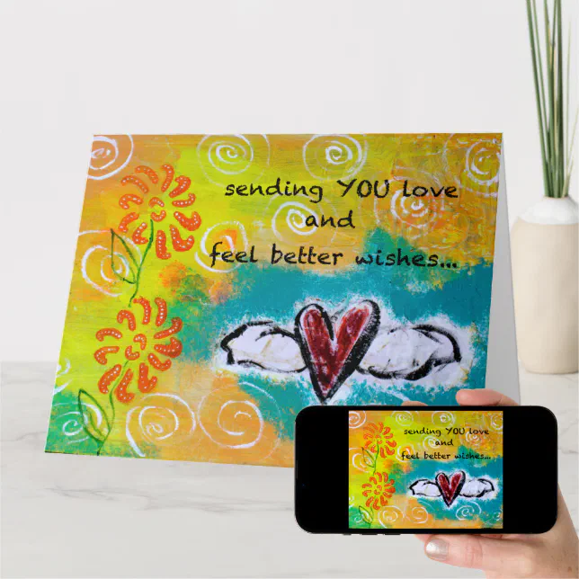 Feel Better Wishes - Blank Greeting Card | Zazzle