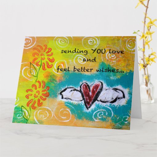 Feel Better Wishes - Blank Greeting Card | Zazzle