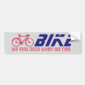 Feel Good When We Ride / Bike Bumper Sticker | Zazzle