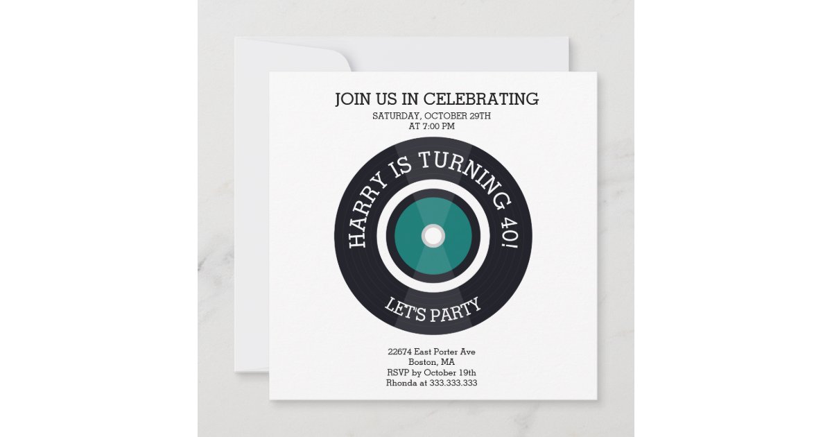 Feeling Groovy LETS PARTY INVITATION | Zazzle