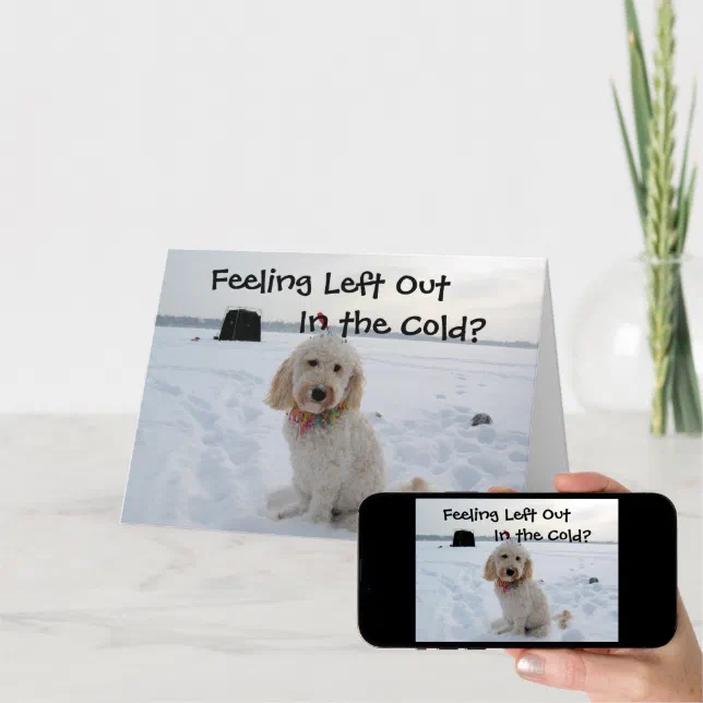 Feeling Left Out In The Cold Holiday Card | Zazzle
