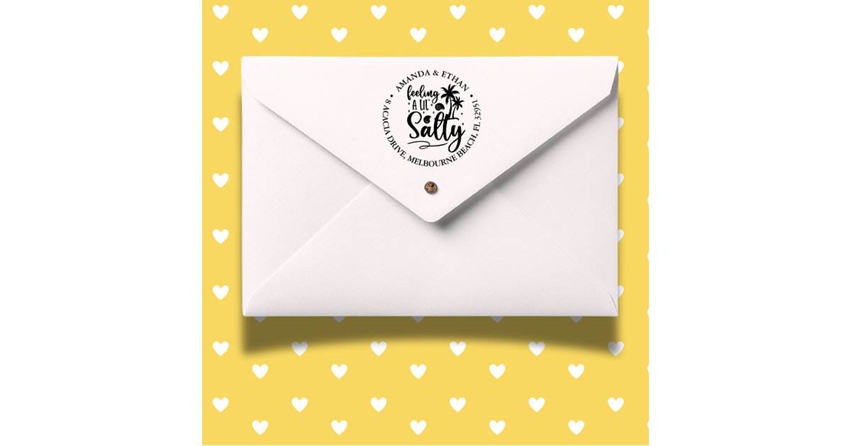 feeling salty self-inking stamp | Zazzle