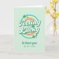 Feeling so Lucky St. Patrick's Day Card | Zazzle