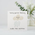 Feeling Under The Weather Get Well Soon Card | Zazzle