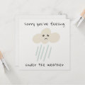 Feeling Under The Weather Get Well Soon Card | Zazzle