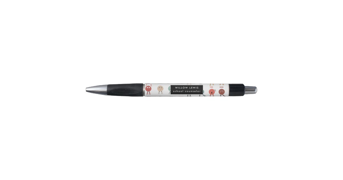 Feelings Emotions Faces Chart School Counselor Pen | Zazzle