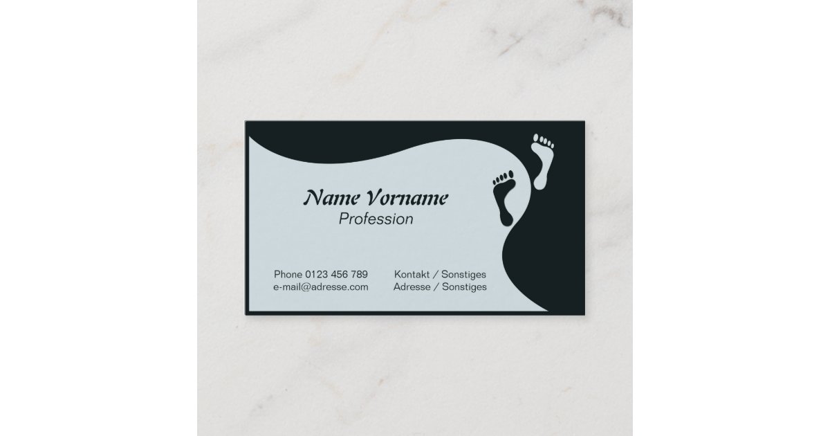 feet business card | Zazzle