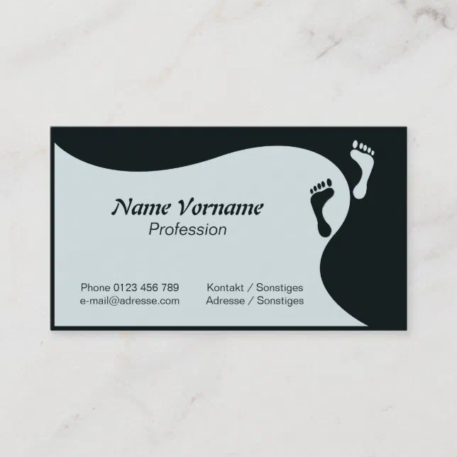 feet business card | Zazzle