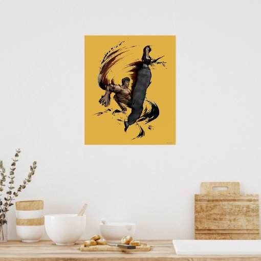 Fei Long High Kick Poster | Zazzle