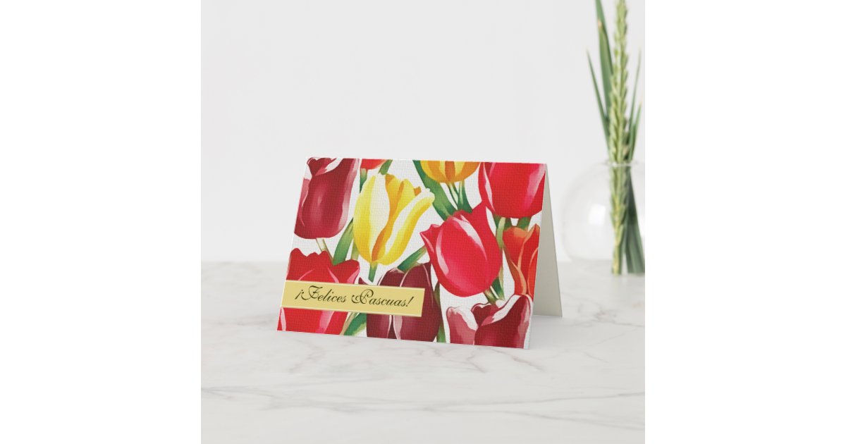 Felices Pascuas Custom Easter Cards in Spanish | Zazzle