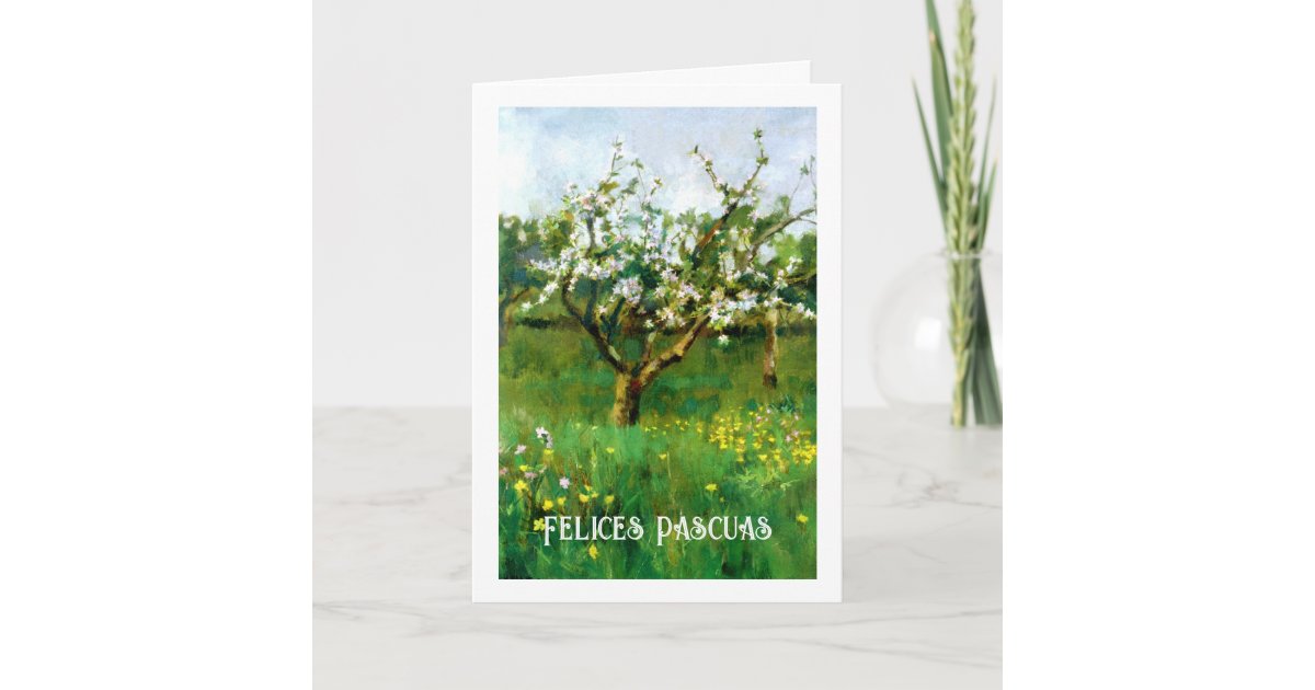 Felices Pascuas. Fine Art Spanish Easter Card | Zazzle