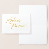 Felices Pascuas Happy Easter Spanish Blank Foil Card | Zazzle