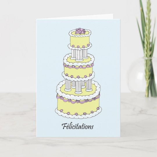 Félicitations French Wedding Congratulations. Card | Zazzle.com