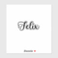 Felix Name - Handwritten Calligraphy Sticker | Zazzle