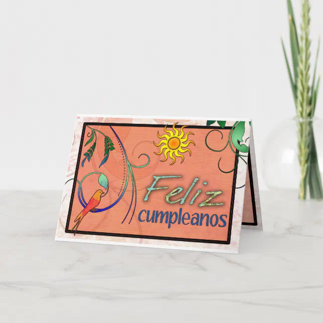 Feliz Cumpleanos Card | Zazzle