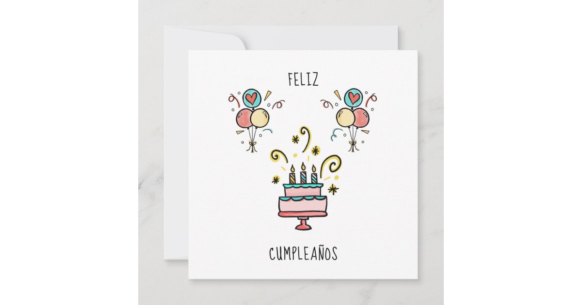Feliz Cumpleaños | Happy Birthday Card | Zazzle