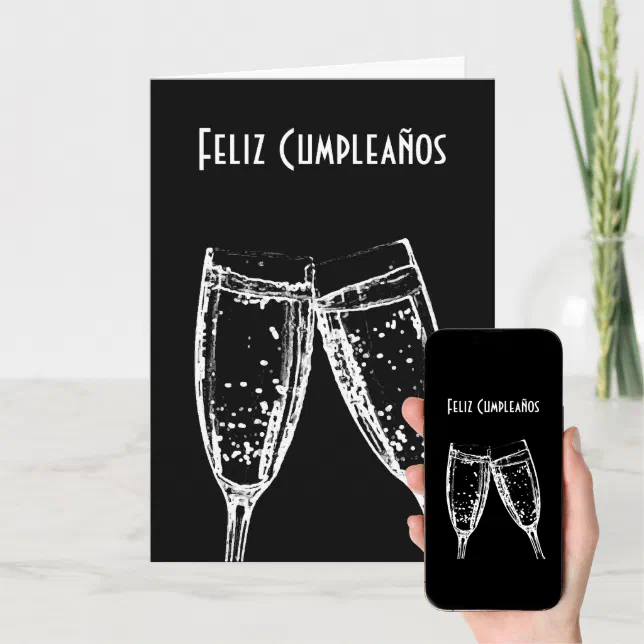 Feliz Cumpleaños / Happy Birthday Spanish Language Card | Zazzle
