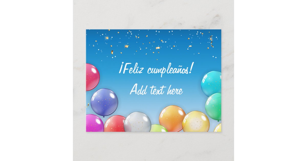 ¡Feliz cumpleaños! Spanish Birthday Card | Zazzle