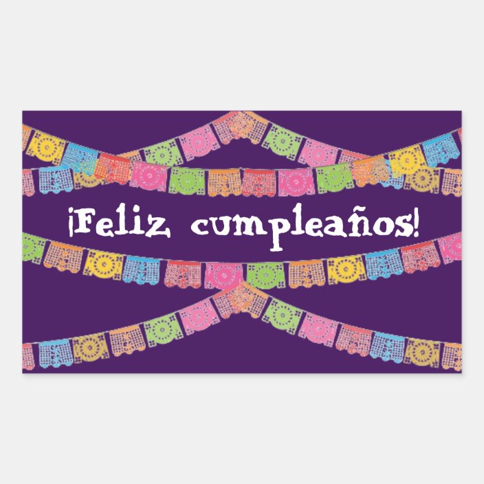 Feliz Cumpleanos Sticker | Zazzle.com