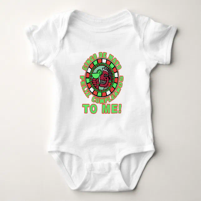 Feliz Cumpleanos to Me! Happy Birthday in Spanish Baby Bodysuit | Zazzle