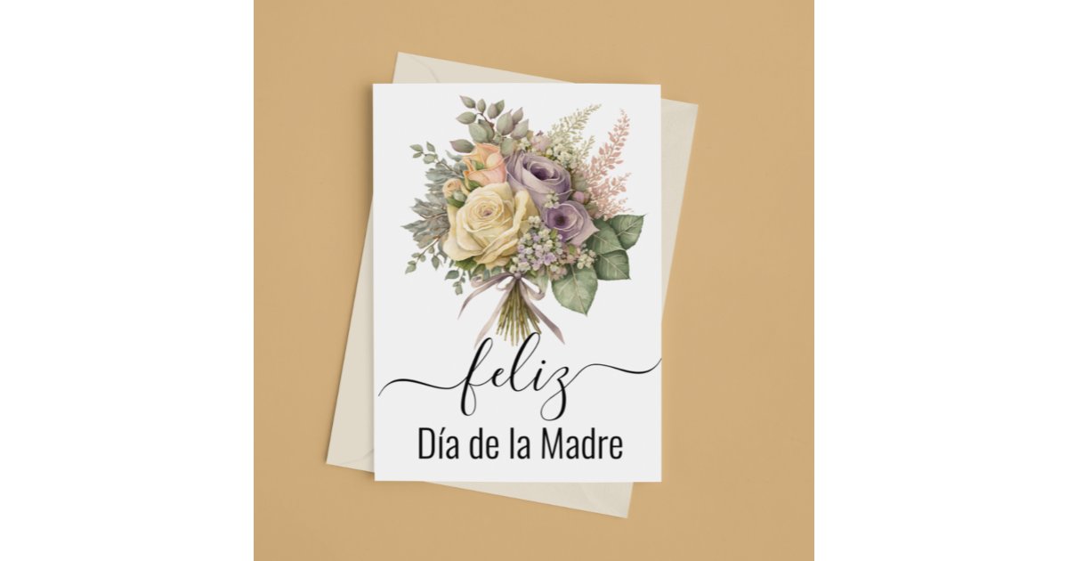 Feliz día de la madre Mother's day Spanish Card | Zazzle