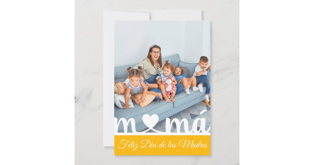 Feliz Dia de las Madres Spanish Flat Greeting Card | Zazzle