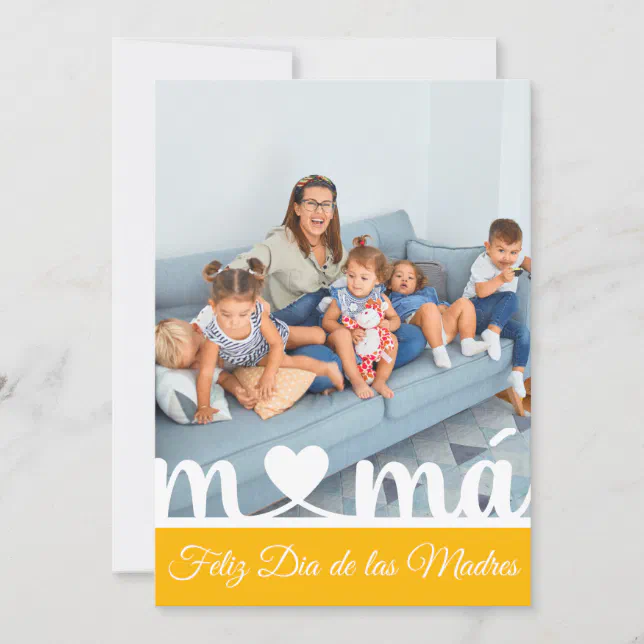 Feliz Dia de las Madres Spanish Flat Greeting Card | Zazzle
