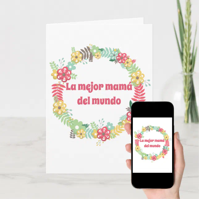Feliz Día de las Madres Spanish Mother's Day Card | Zazzle