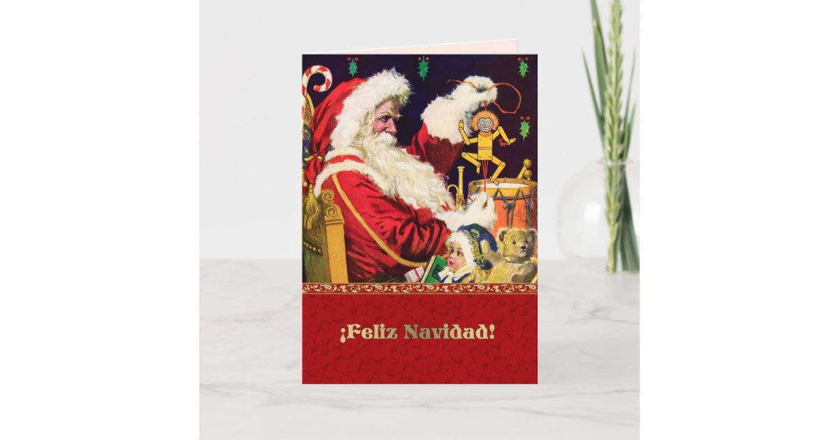 Feliz Navidad. Christmas Cards in Spanish | Zazzle