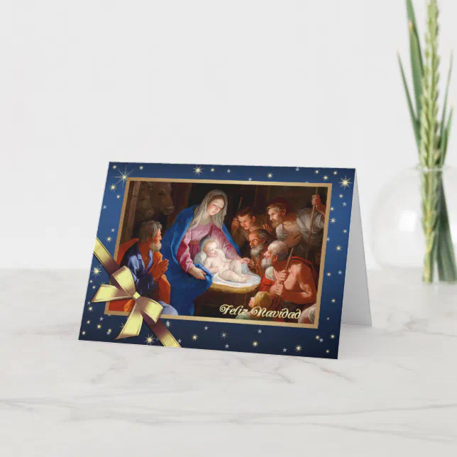 Feliz Navidad. Fine Art Christmas Cards in Spanish | Zazzle