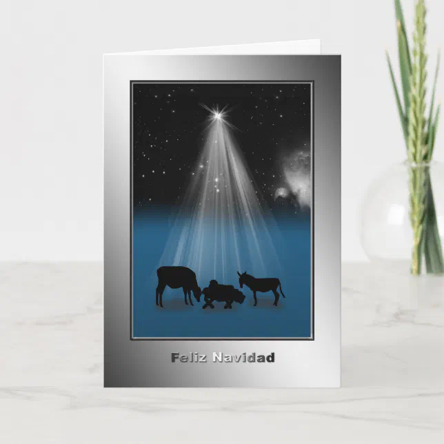 Feliz Navidad, “Merry Christmas,” Spanish Card | Zazzle