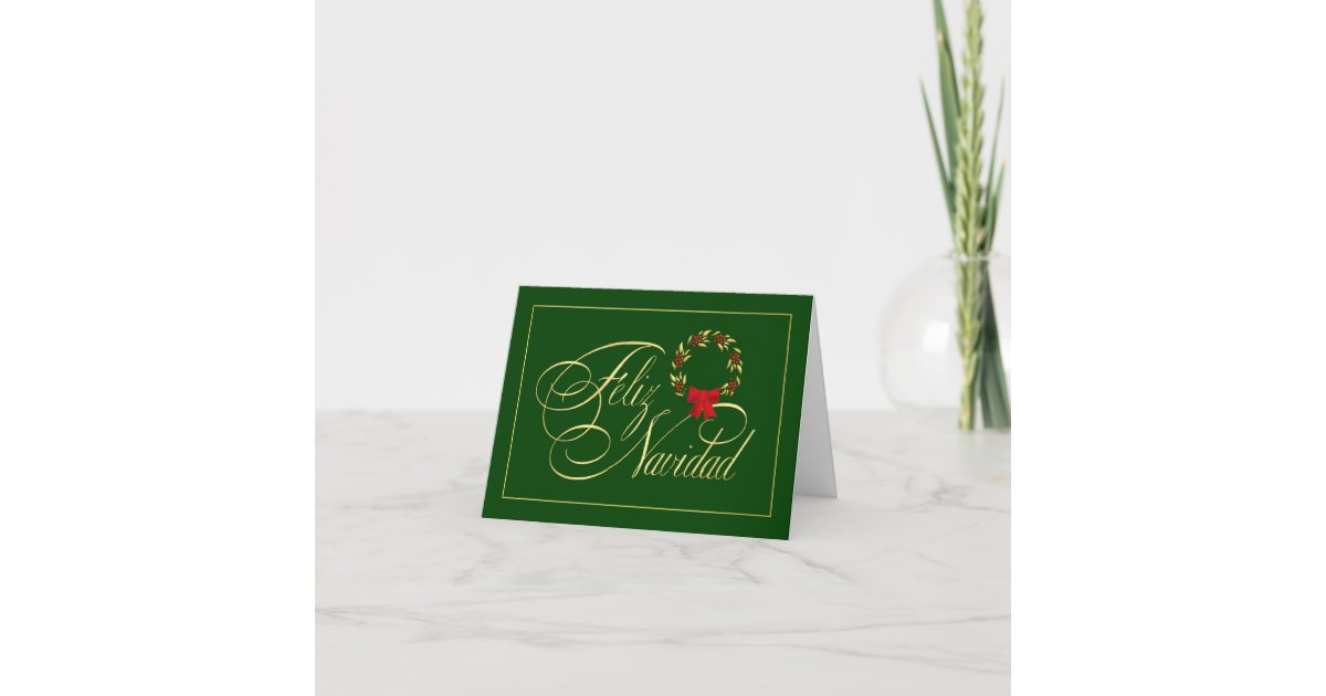 Feliz Navidad - Spanish tarjetas - Holiday Cards | Zazzle