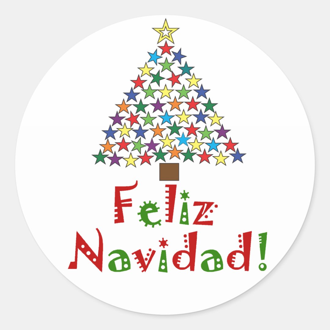 Feliz Navidad Sticker | Zazzle